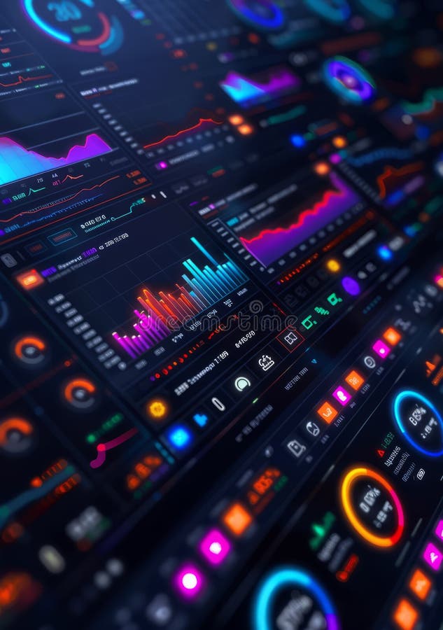 A High-tech Dashboard Displaying Real-time Data on ESG Metrics, Stock ... A High-tech Dashboard Displaying Real-time Data on ESG Metrics, Stock ...