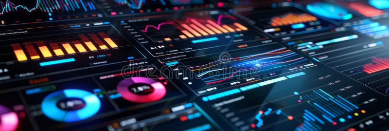A High-tech Dashboard Displaying Real-time Data on ESG Metrics, Stock ...