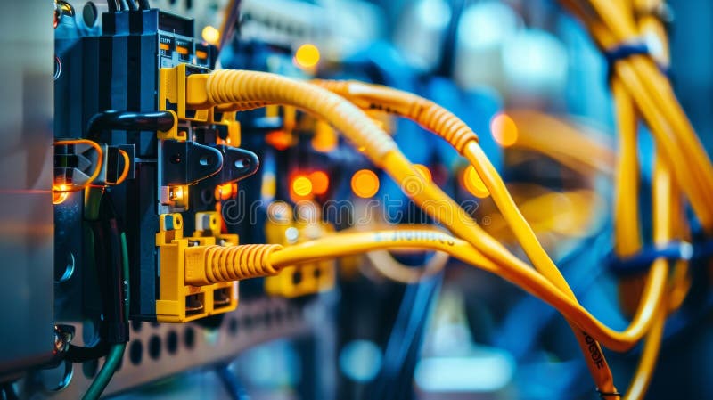 High Tech Data Center with Advanced Equipment and Network ...