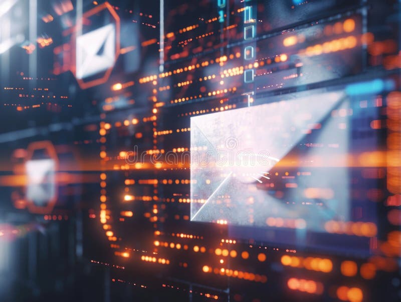 High-tech Data Center stock image. Image of connectivity - 366287377