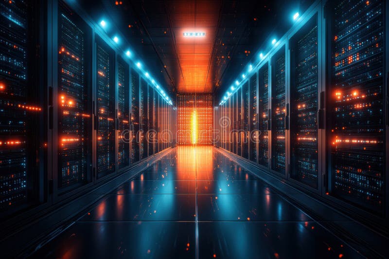 High-tech Data Center Operations Energy Efficient Digital ...
