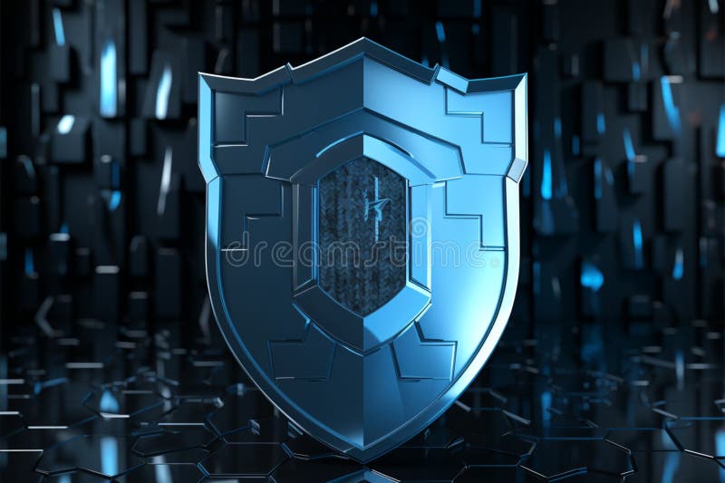 High Tech Defense Shield Emerges in a Dynamic 3D Technological ...