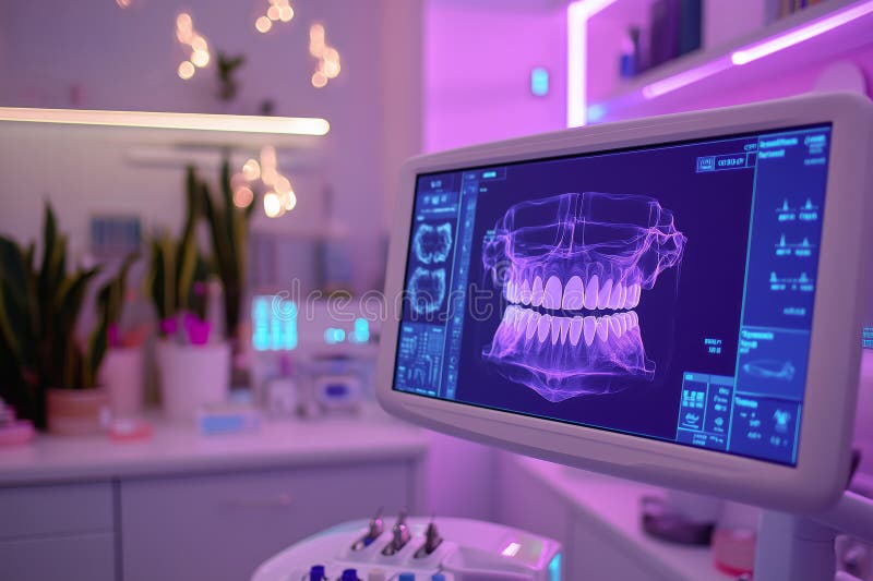 High-tech Dental Scanning System Showcasing Detailed 3D Teeth ...