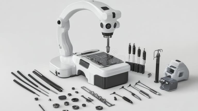 High-tech Dental Surgical Microscope with Various Precision Tools ...