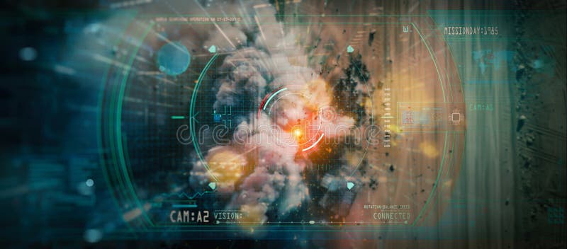 A High-tech Depiction of an Explosive Blast Captured through a ...