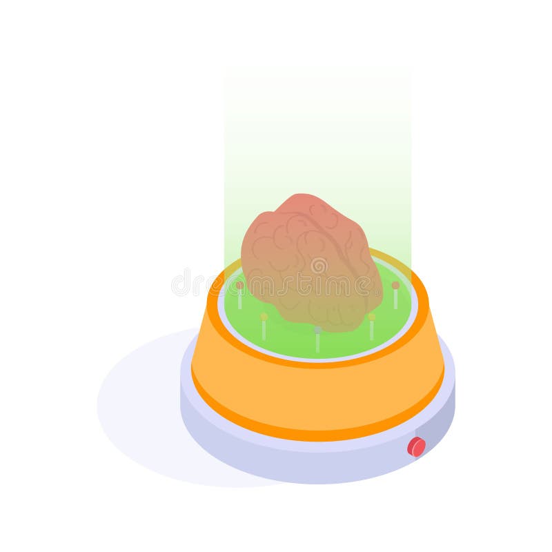 High Tech Device for Studying and Analyzing Brain Activity Stock Vector ...