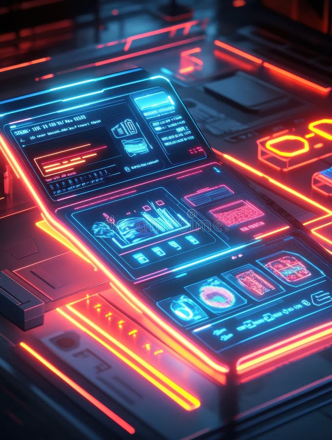 High-tech Digital Assistant Interface Processes Grocery Order through ...