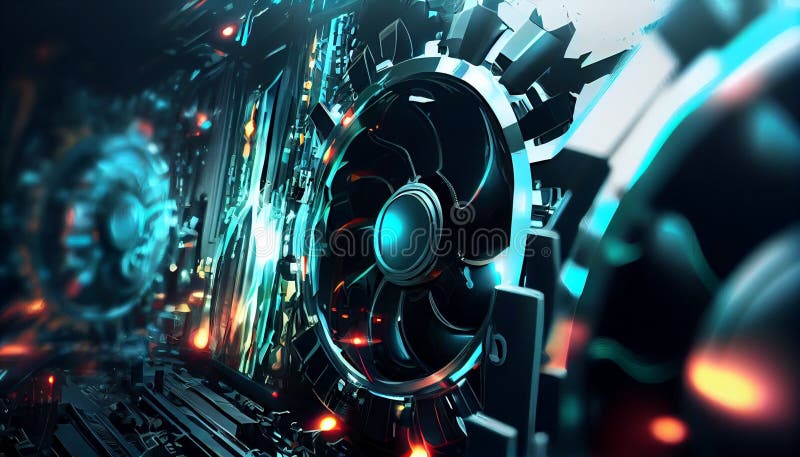 High Tech Digital Background Wallpaper Stock Illustration ...