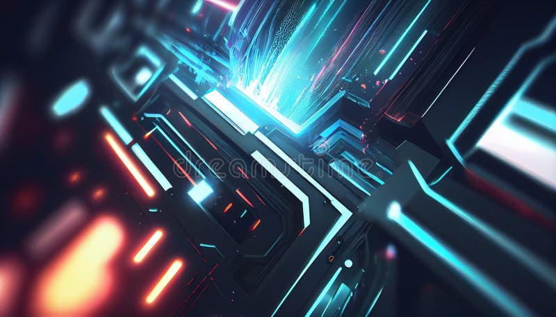 High Tech Digital Background Wallpaper Stock Illustration ...