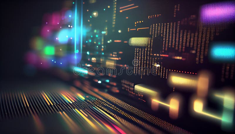 High Tech Digital Background Wallpaper Stock Illustration ...