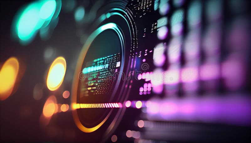 High Tech Digital Background Wallpaper Stock Illustration ...