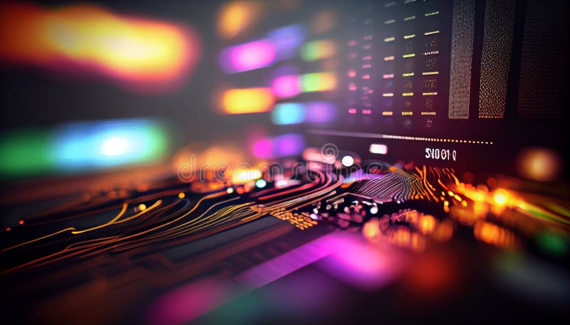 High Tech Digital Background Wallpaper Stock Illustration ...