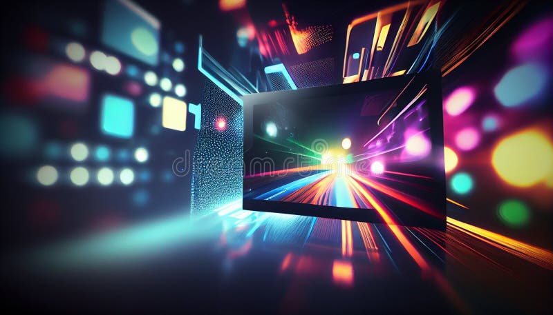High Tech Digital Background Wallpaper Stock Illustration ...