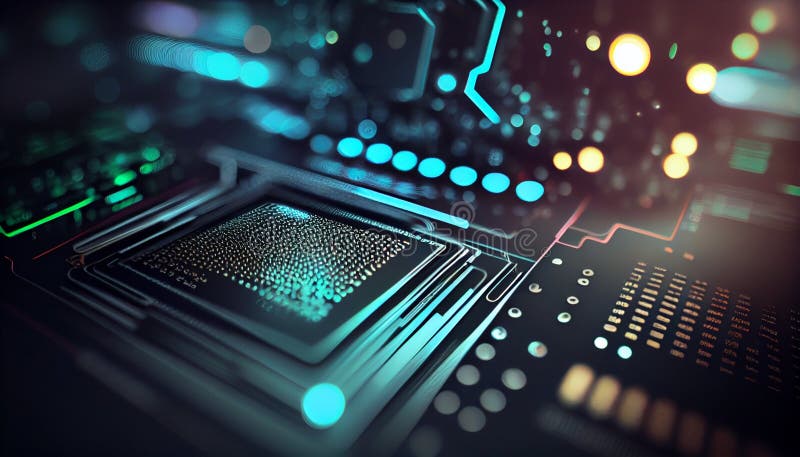 High Tech Digital Background Wallpaper Stock Illustration ...