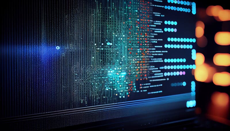 High Tech Digital Background Wallpaper Stock Illustration ...