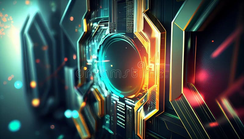 High Tech Digital Background Wallpaper Stock Illustration ...