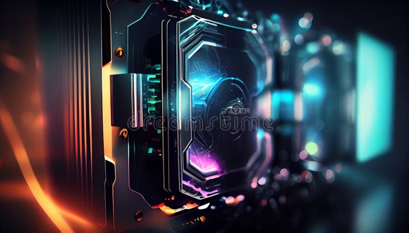 High Tech Digital Background Wallpaper Stock Illustration ...