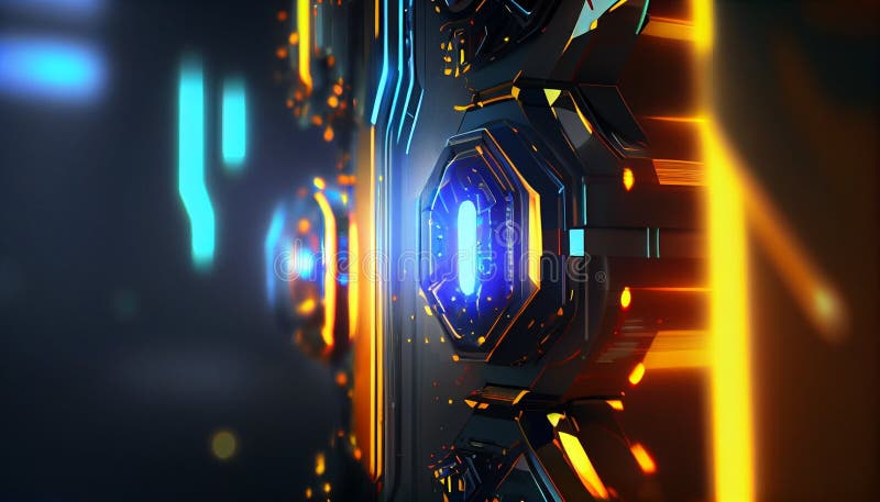 High Tech Digital Background Wallpaper Stock Illustration ...