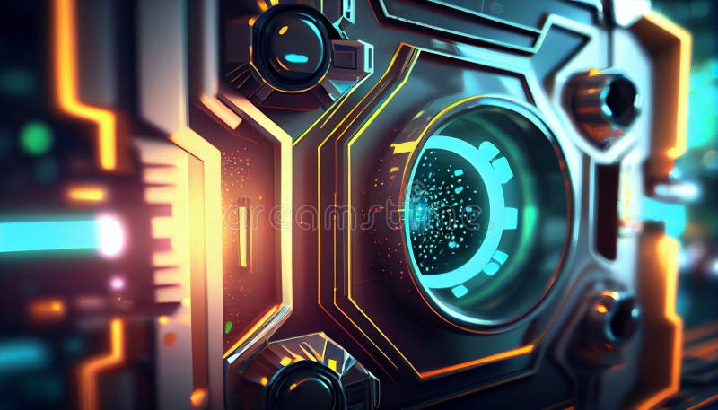 High Tech Digital Background Wallpaper Stock Illustration ...