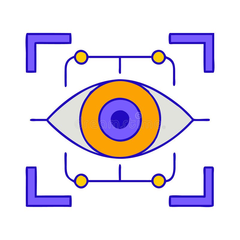 AI Eye Digital Surveillance Technology Illustration Stock Vector ...