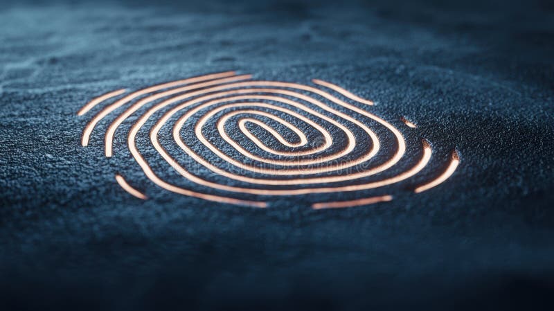 High-Tech Digital Fingerprint Scan Interface for Enhanced Security and ...