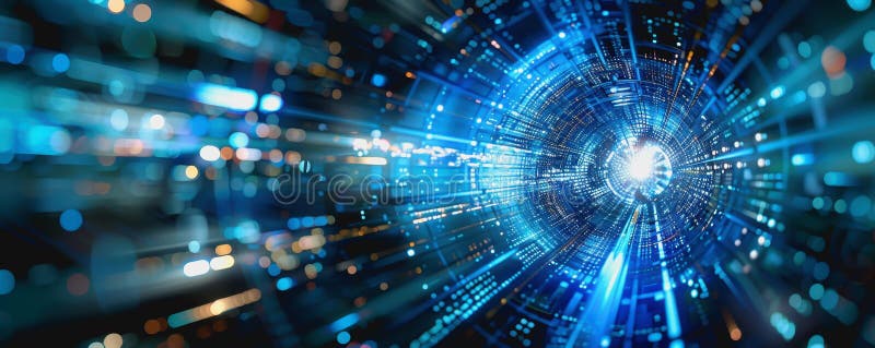 High-tech Digital Interface with Blue Circuitry, Depicting Futuristic ...