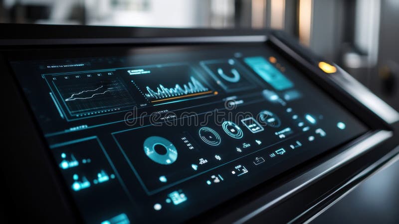 Analyzing Data on Futuristic Digital Interface Stock Image - Image of digital, science: 359778835