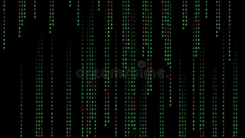 High Tech Digital Matrix Binary Code Falling. the Matrix Style Binary Code. Alphabet Code Rain ...