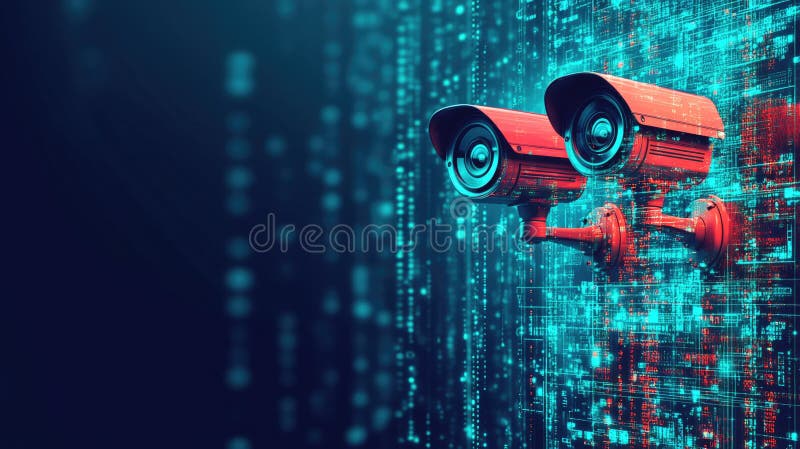 Digital Surveillance: Extreme Close-Up of Robotic Eye Stock Photo - Image of security, advanced ...