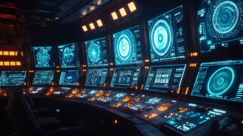 The High-tech Display Wall Boasts an Array of Information and TV ...