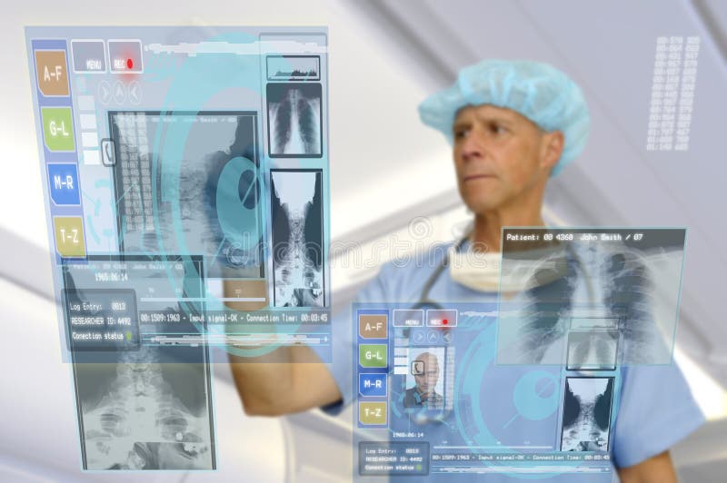 High-tech doctor stock photo. Image of doctor, disease - 13565184