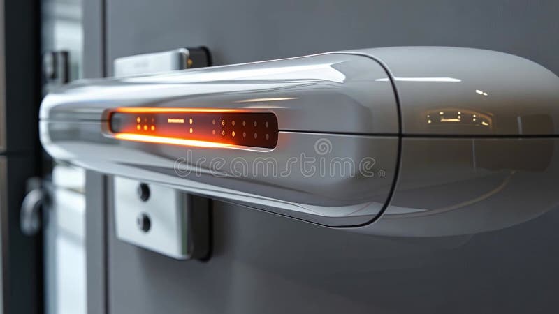 High-tech Door Lock System with LED Display Showcases Advanced Security ...