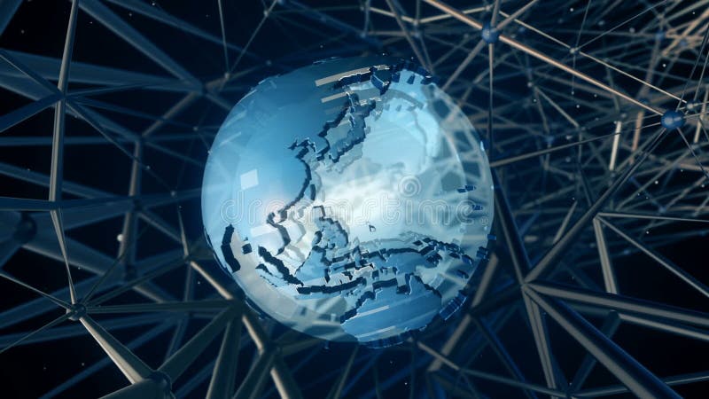 High Tech Earth stock video. Video of blue, information - 85927711