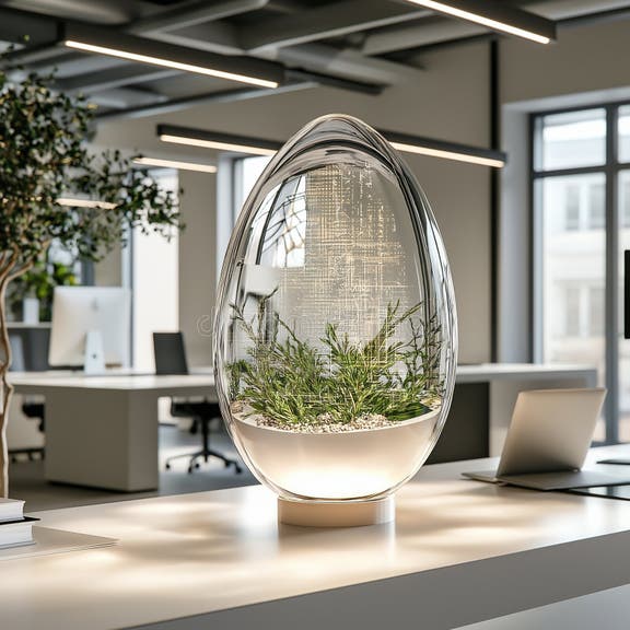 High-tech Easter Decoration for Software Development Workplaces Stock ...