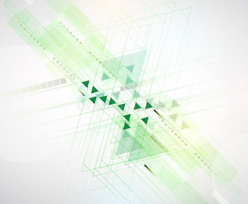 High Tech Eco Green Infinity Computer Technology Concept Background ...