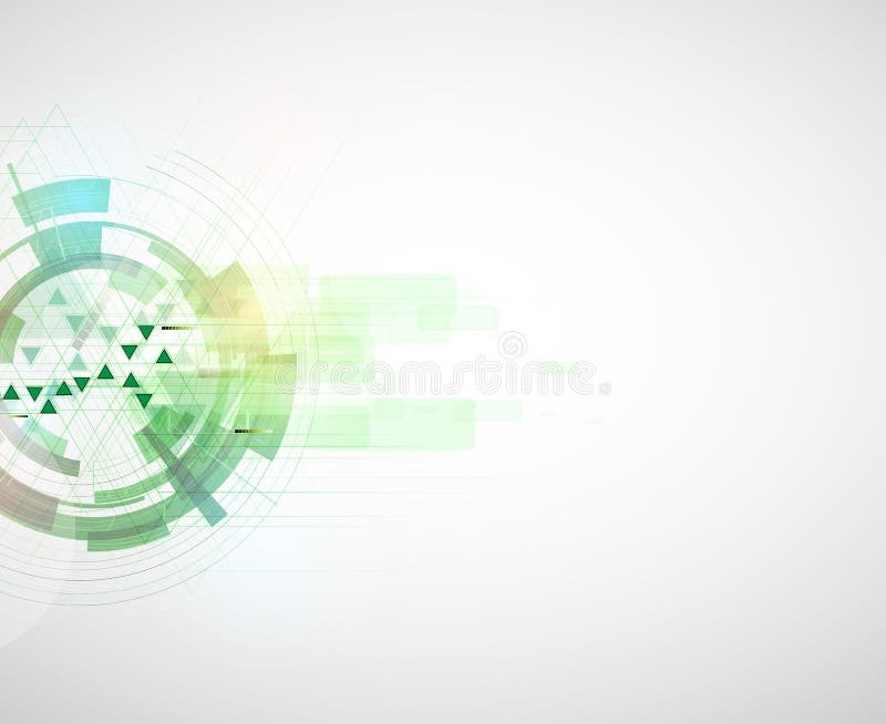 High Tech Eco Green Infinity Computer Technology Concept Background ...