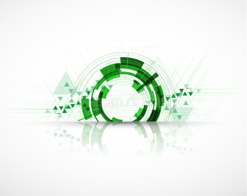 High Tech Eco Green Infinity Computer Technology Concept Background ...