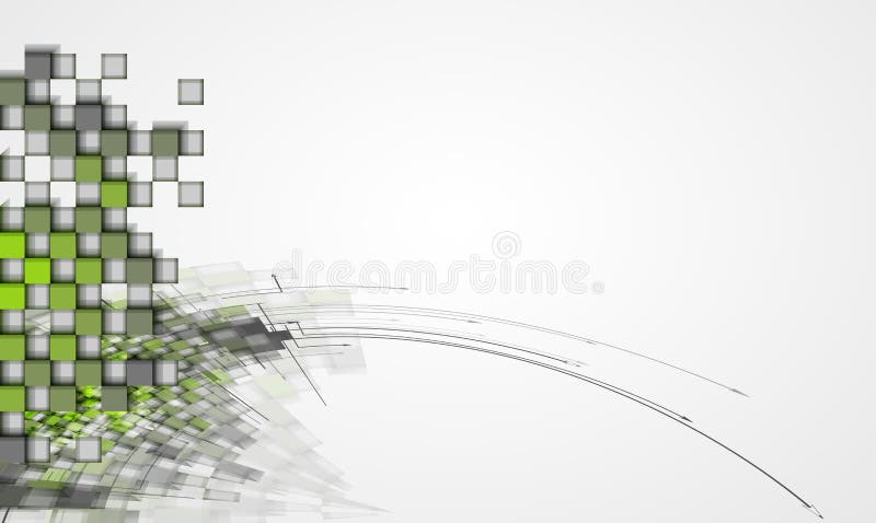 High Tech Eco Green Infinity Computer Technology Concept Background ...