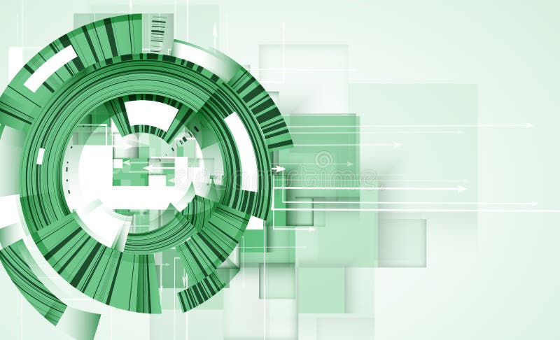 High Tech Eco Green Infinity Computer Technology Concept Background ...