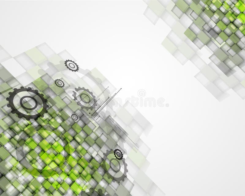 High Tech Eco Green Infinity Computer Technology Concept Background ...