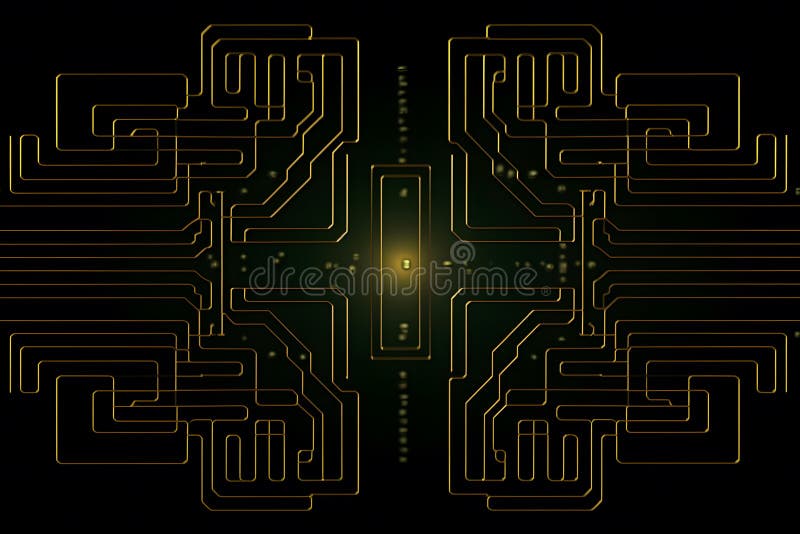 High Tech Electronic Circuit Board Background. Neural Network AI Generated Stock Photo - Image ...