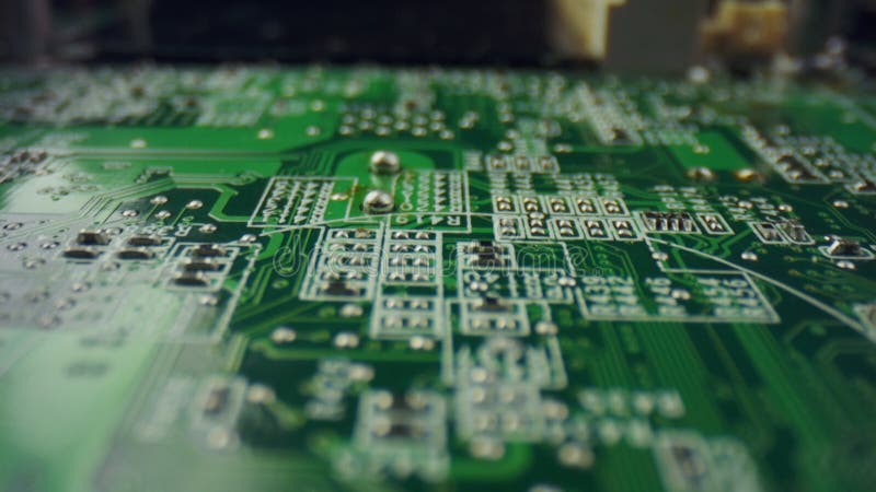High Tech Electronic Circuit Board. Computer Motherboard with ...