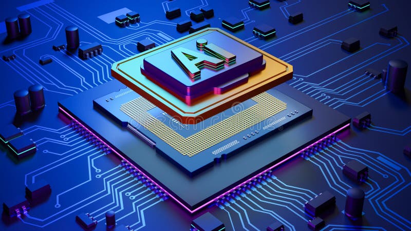 High Tech Electronic Circuit Board, Powering the Future with AI Chips ... High Tech Electronic Circuit Board, Powering the Future with AI Chips ...