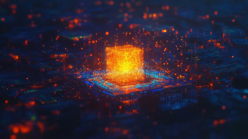 A High-tech Electronics Lab Set in the Future Features a Copper Board ...