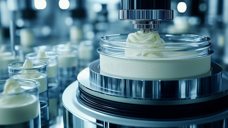 High-tech Emulsifier Operating Efficiently at a Cosmetic Manufacturing ...