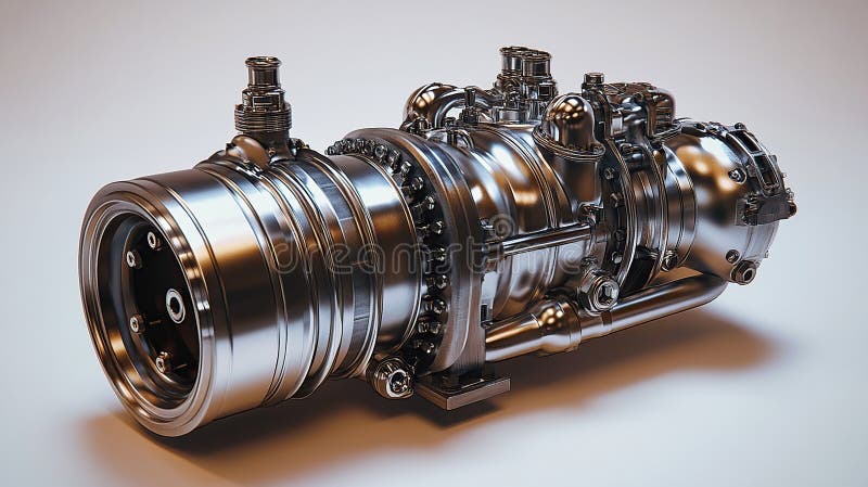 High-tech engine component stock illustration. Illustration of ...