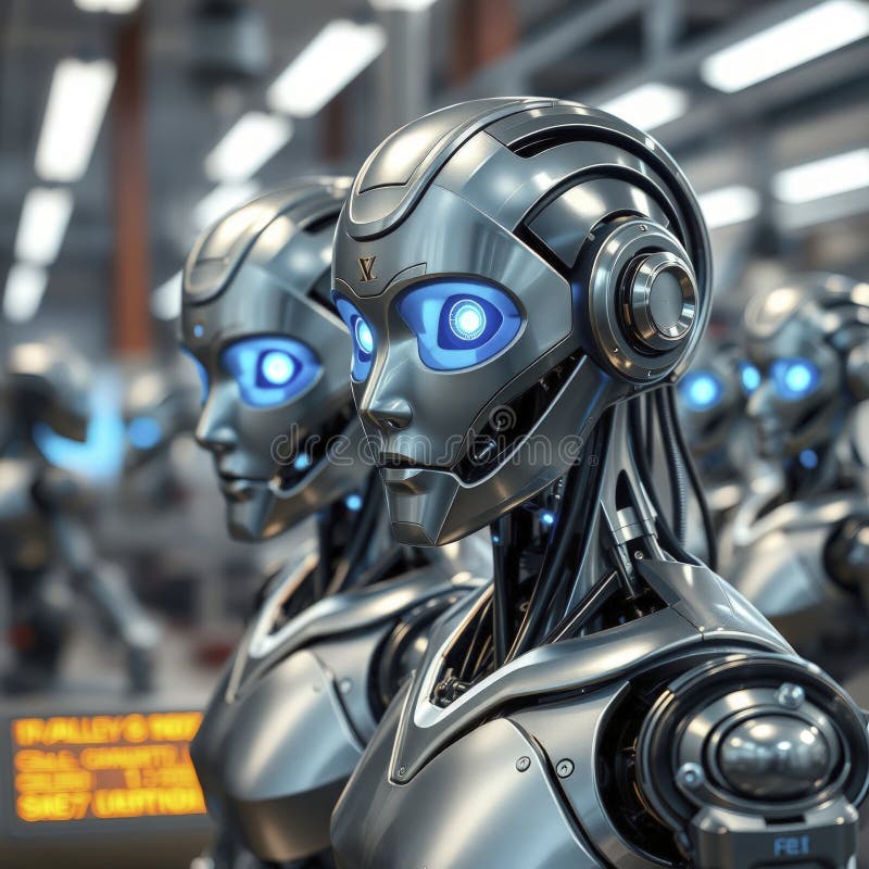 High-Tech Engineering Robotics at Its Best Stock Illustration ...