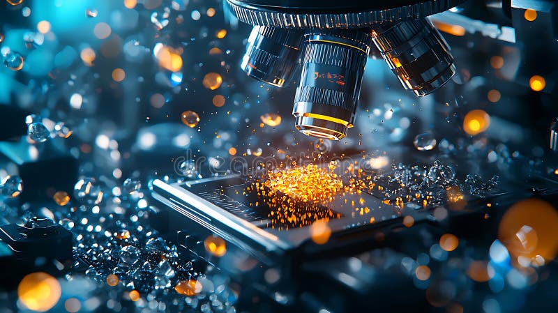 High Tech Equipment Analyzing Enzymatic Reactions with Vibrant Details ...