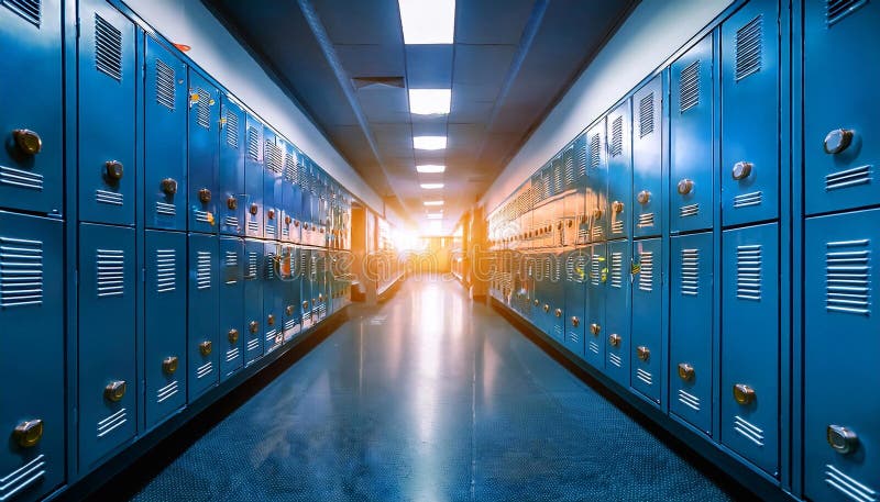 High-Tech Era School Lockers with New Technology and Science Theme ...