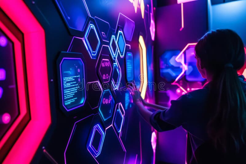 A High-tech Escape Room Where Players Solve Puzzles on Interactive ...